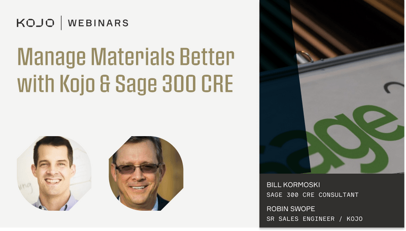 Tips for Improving Your Materials Procurement Process | Kojo Webinar